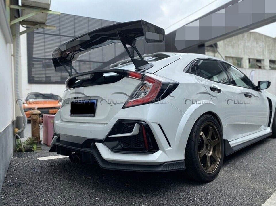 FOR HONDA CIVIC TYPE-R FK7 FK8 17-21 VTX-2 STYLE CARBON FIBER TRUNK ...