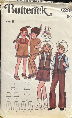 Butterick 6296 Size 8 Costume Sewing Pattern | eBay Australia