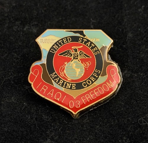 🌟US Marine Corps Operation Iraqi Freedom Veteran Service Pin, 1" Hat ...