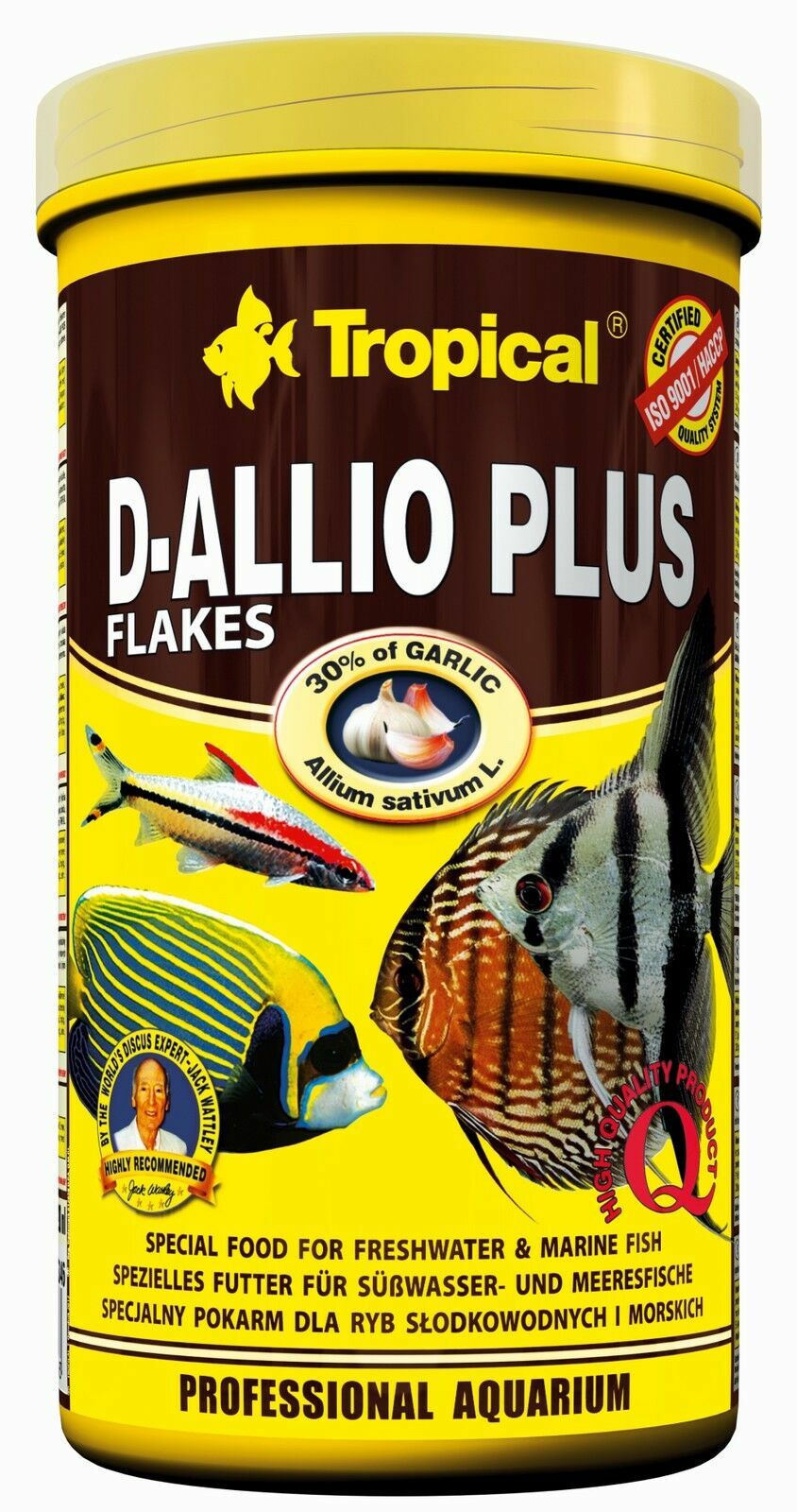 Special TROPICAL FISH FOOD With Garlic For All Fish Cichlids, Angelfish ...