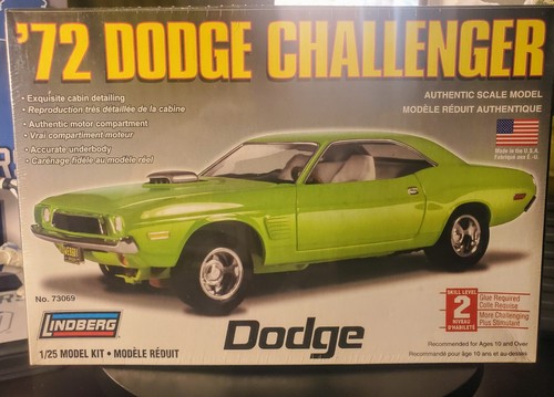 Lindberg ‘72 Dodge Challenger 1/25 Model Kit Sealed New | eBay