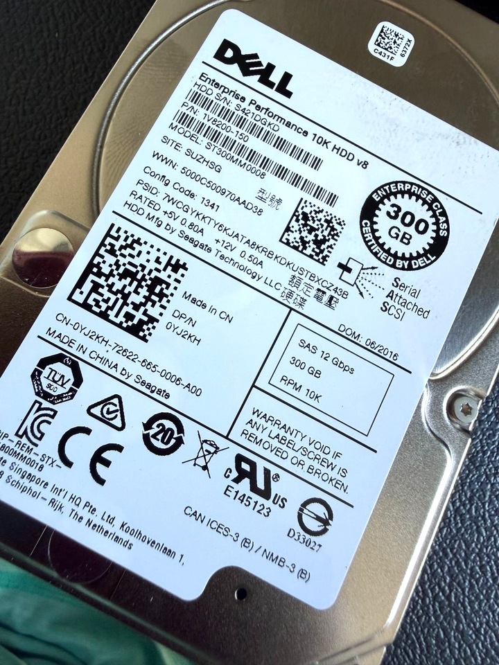 6 x DELL ST300MM0008 300GB 10K SAS 12Gbs HDD 0YJ2KH / YJ2KH | eBay
