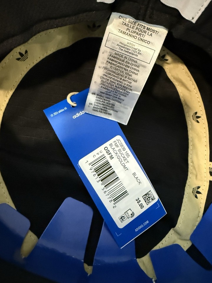 NEW Adidas Black And Gold Bucket Hat One Size OSFM selección Mexicana ...