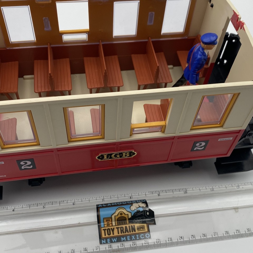 LGB Second (2nd) Class Passenger Coach Car 3011 G-Scale Red/Beige ...