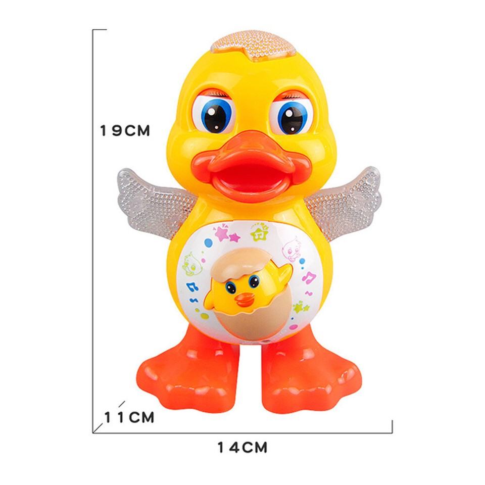 Interactive Baby Duck Toy with Music and Lights Electric Dancing Duck ...