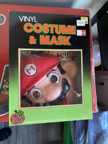 Vintage 1989 NIB NOS Nintendo Mask Costume And 1983 Slush Puppie ...