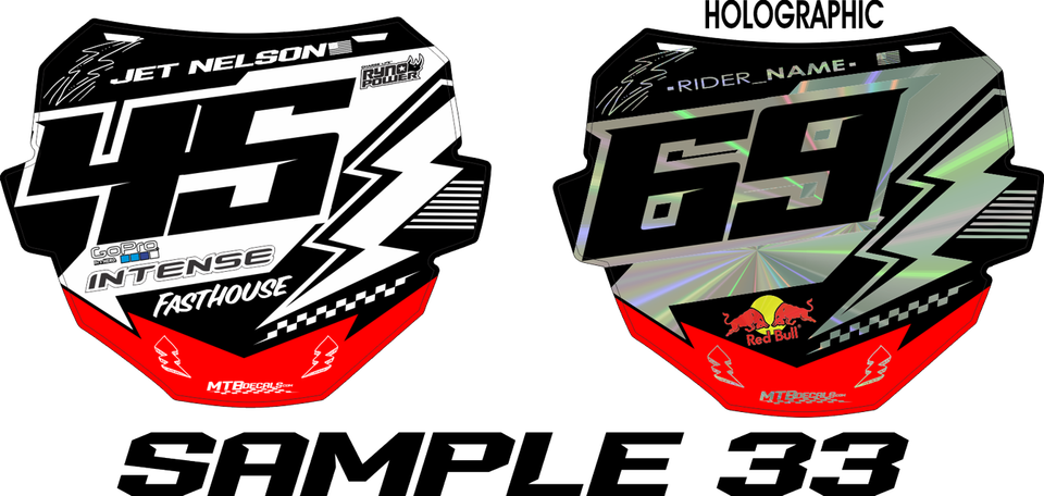Custom Sticker For ODI DH Mountain bike downhill Number Plate | eBay