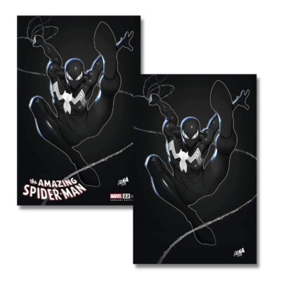 AMAZING SPIDER-MAN #22 EXCLUSIVE VIRGIN/TRADE - NAKAYAMA - BLACK SUIT ...