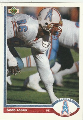 FREE SHIPPING-MINT-1991 Upper Deck #314 Sean Jones Oilers PLUS BONUS ...