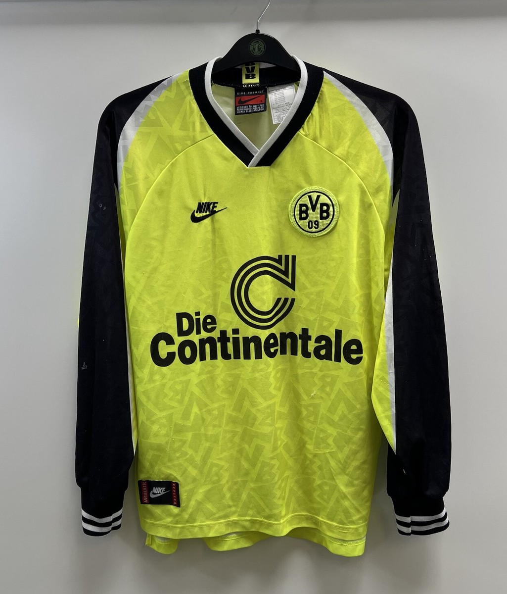 Borussia Dortmund L/S Home Football Shirt 1995/96 Adults Borussia Dortmund L/S Home Football Shirt 1995/96 Adults