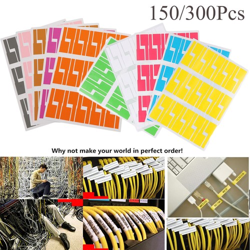 Wire Network Identification Tags Fiber Organizers Cable Labels Stickers ...