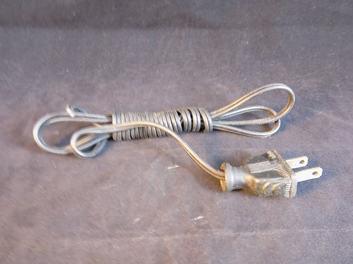 VINTAGE EAGLE ELECTRICAL CORD 6 ft long 2 plug MADE IN USA Rubber prong ...