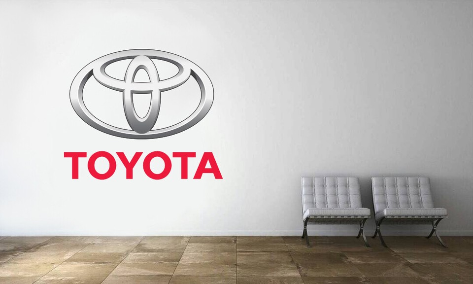 Toyota Logo Wall Decal New Sport Car Decor Art Mural Vinyl Sticker | eBay