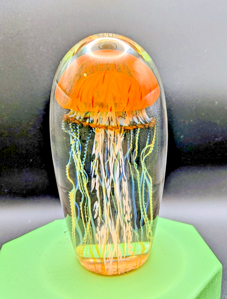 5 1/2" Pacific Coast orange Satava Jellyfish - Signed and Dated | eBay