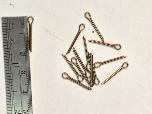 Ship Model Fittings Parts 12 Brass metal 19mm Cotter pins | eBay