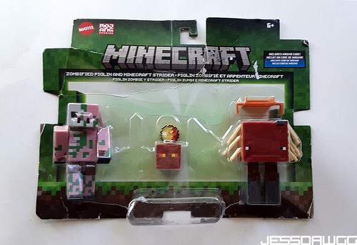 INCOMPLETE Zombified Piglin & Strider 2 Pack figures Minecraft video ...