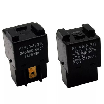 2PCS/Lot New DENSO 81980-32010 066500-4360 Flasher Relay 12.8V 3Pins ...