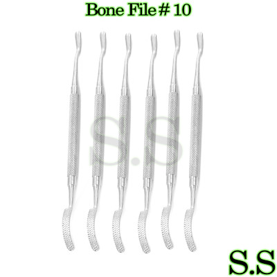 6 Bone File #10 Surgical Dental Dentist Medica Instruments | eBay