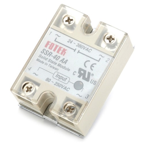 Solid State Relay SSR-40AA 40A AC Relais 80-250V TO 24-380VAC AC SSR ...