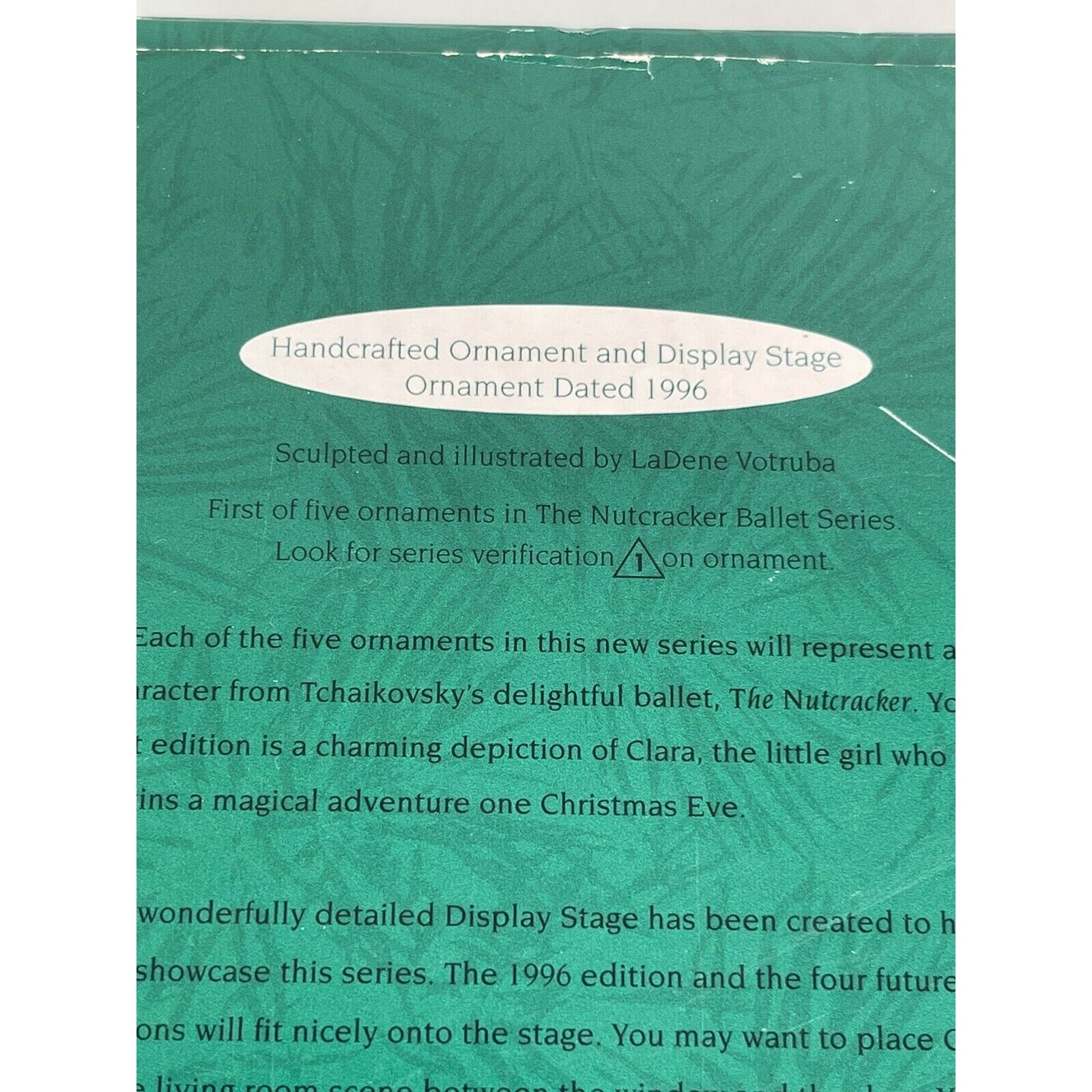 Hallmark Keepsake Ornament The Nutcracker Ballet Display Stage Original ...