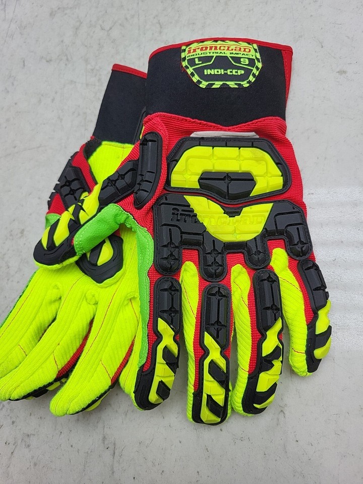 Ironclad INDI-CCP-04-L Impact Resistant Mechanics Gloves; L/9 10-1/2 ...