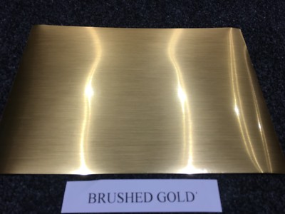 A4 SELF ADHESIVE INKJET PRINTABLE BRUSHED GOLD EFFECT VINYL STICKER (5 ...
