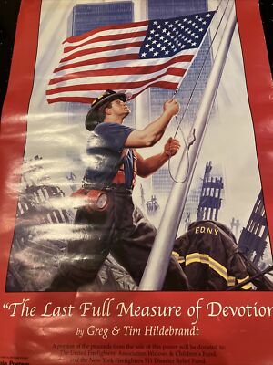 2001 The Last Full Measure Of Devotion Print 22 X34 | eBay