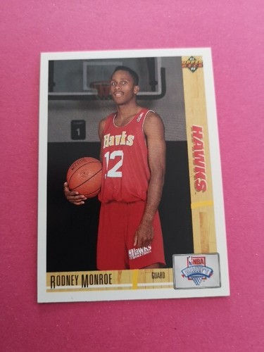 Rodney Monroe Rookie Card Atlanta Hawks Carte Basket NBA Upper Deck ...
