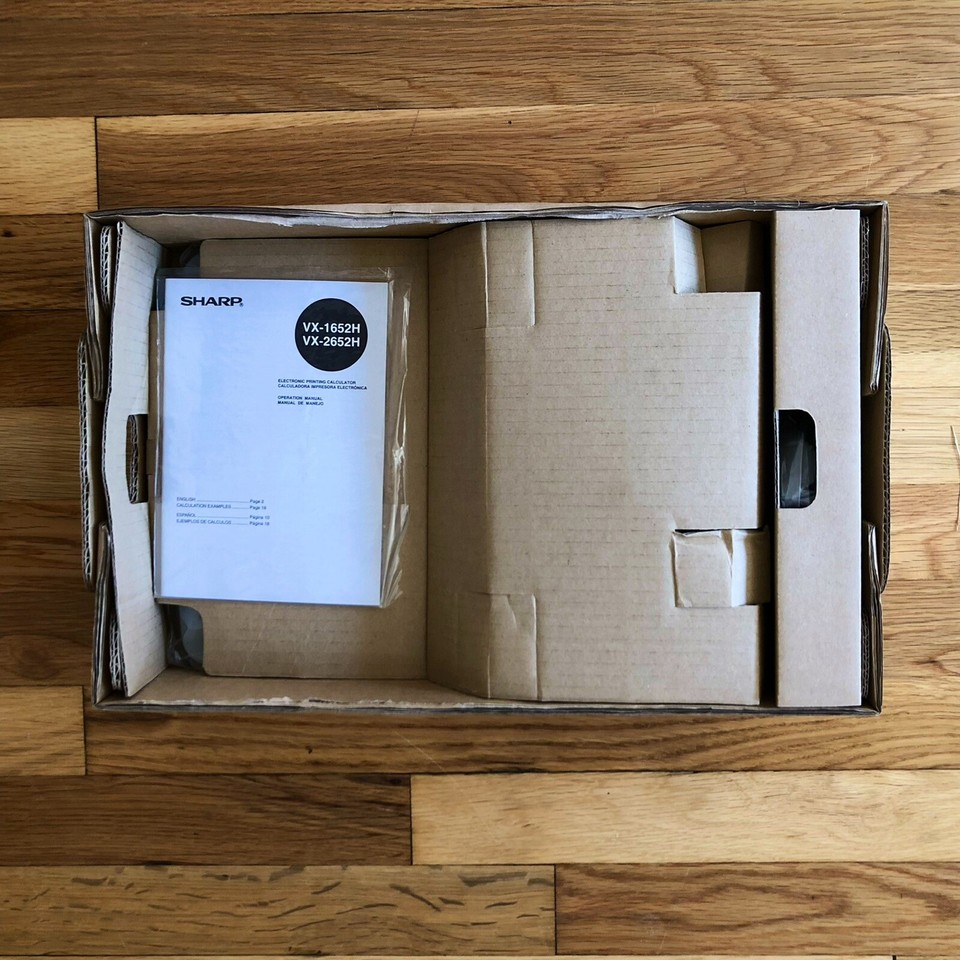 Sharp Compet VX-2652H Electronic Printer Desktop Calculator Large Keys ...