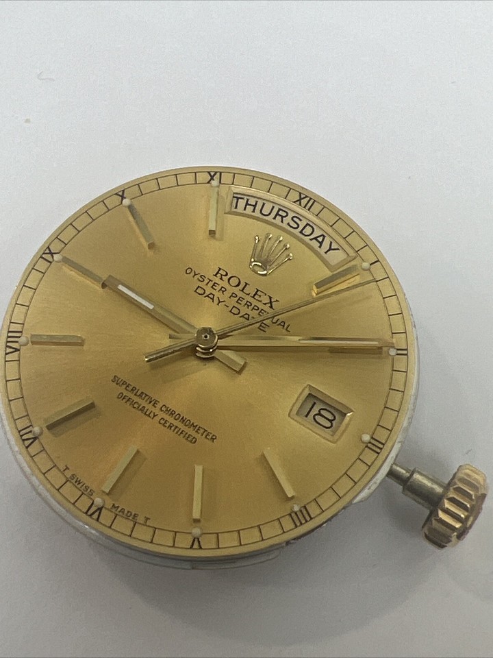 GENUINE Rolex President Single Quick Set 3055 Complete Movement Perfect ...