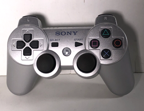 Sony PlayStation 3 PS3 AUTHENTIC DualShock 3 Controller Silver CECH ...