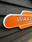 WAKEFIELD totem enamel sign British Rail BR sign NE train Wakefield ...