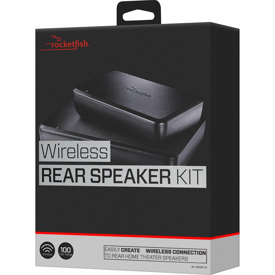 Rocketfish - Home Theater Wireless Rear Speaker Kit - NEW 600603235023 ...