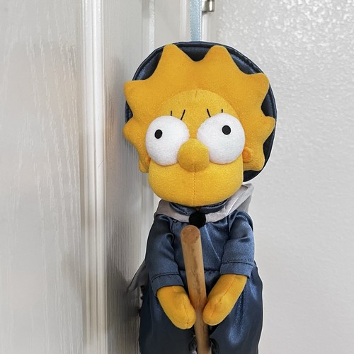 Vintage Applause Witch Lisa Simpson on Flying Broom with Cat Plush ...