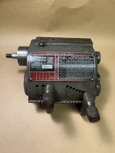 SOUTH BEND Lathe 9 Model A QUICK CHANGE GEAR BOX | eBay