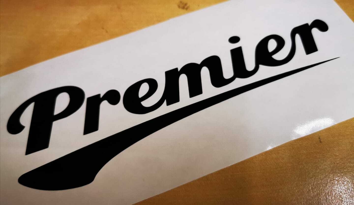 Premier Drum Logo Decal/Sticker Choice Of Colours | eBay UK