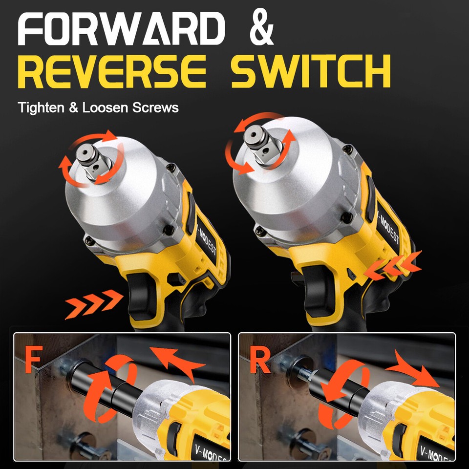 Cordless Angle Grinder/Impact Wrench Tool Combo Kit For Dewalt 20V MAX ...