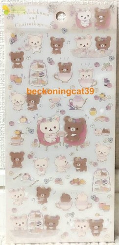Autocollant de personnage San-X Rilakkuma Korilakkuma Chairoi Koguma ...