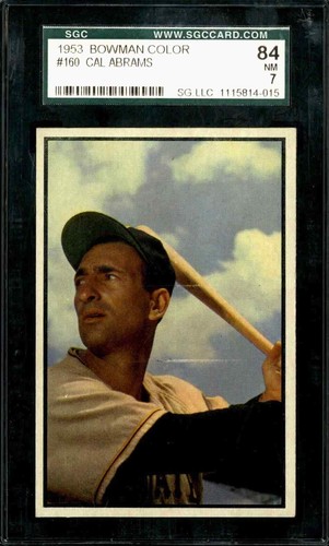 1953 Bowman Color #160 Cal Abrams - SGC 84 | eBay