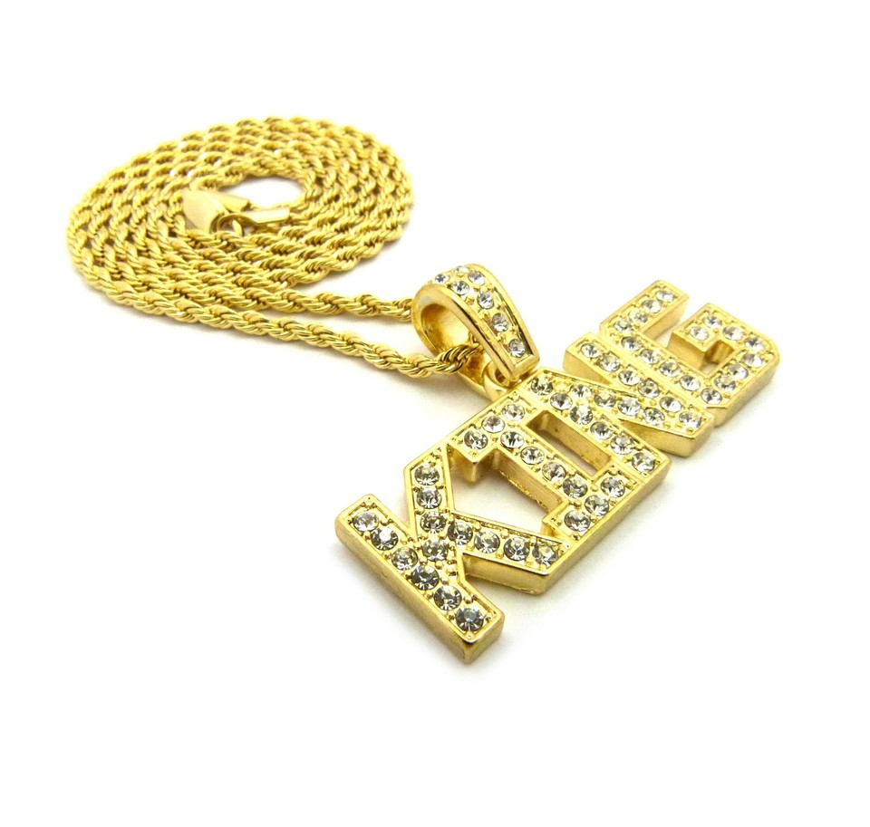 NEW KING PENDANT 24" BOX/CUBAN/ROPE CHAIN HIP HOP NECKLACE - XTP80G | eBay