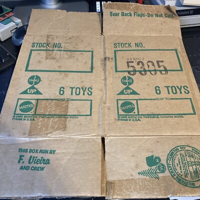 Mattel Intellivision EMPTY Case Box 6 Pack For: Night Stalker ...