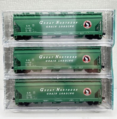 N Scale Micro-Train Great Northern Railway 1960’s Grain Hopper 3-Pack ...