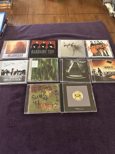 Lot Of 10 Emo Punk Indie Cd Yellowcard Alkaline Trio American Hi Fi Sum ...