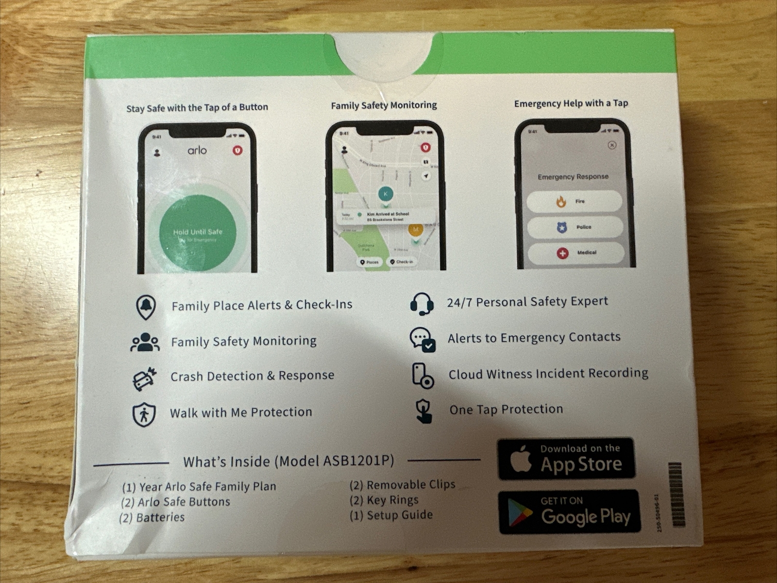 Arlo Safe Family Bundle 1 Year Safe Family Plan and 2 Safe Button ...