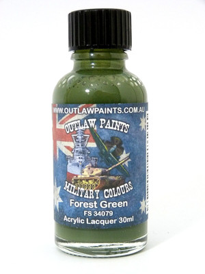 Outlaw Paints Military colour Forest Green FS 34079 acrylic lacquer ...