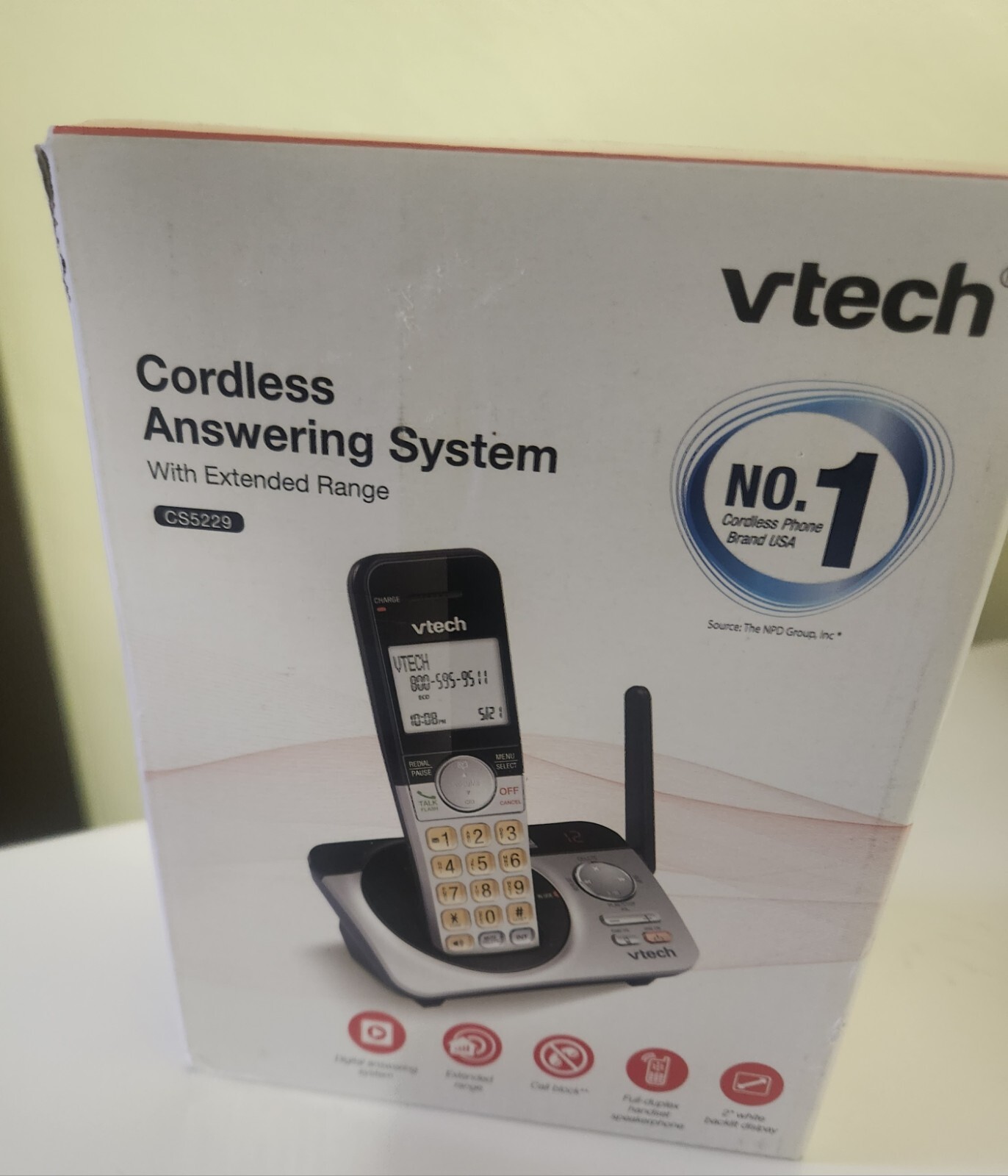VTech Cordless Digital Answering System With Extended Range Cs5229 for ...