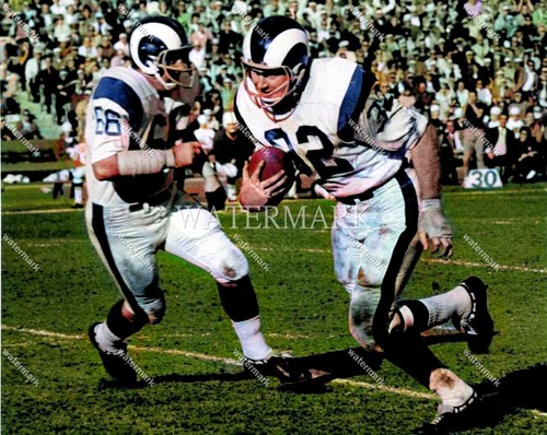 GK966 Jack Pardee Rams - Myron Pottios Colts 8x10 11x14 16x20 Colorized ...