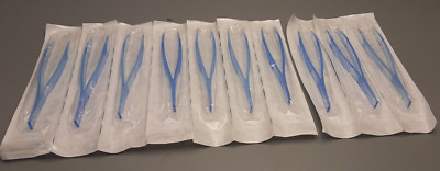 Unomedical Disposable Sterile Forceps with Blunt Tip - Lot of (10 ...
