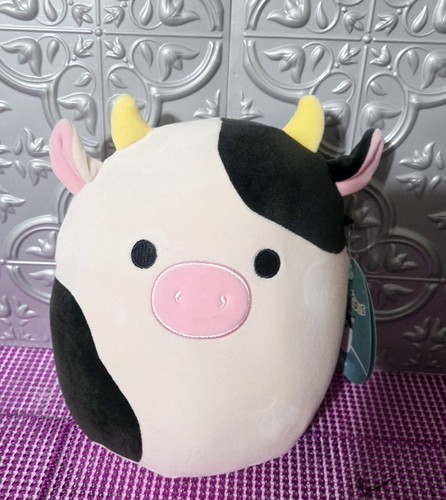 Squishmallow 8" Conner Cow Kellytoy JAZWARES USA SELLER See DESCRIPTION ...