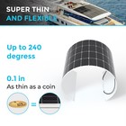 Renogy 200W Flexible Mono Solar Panel 12V RV Rooftop Camping Light Thin ...